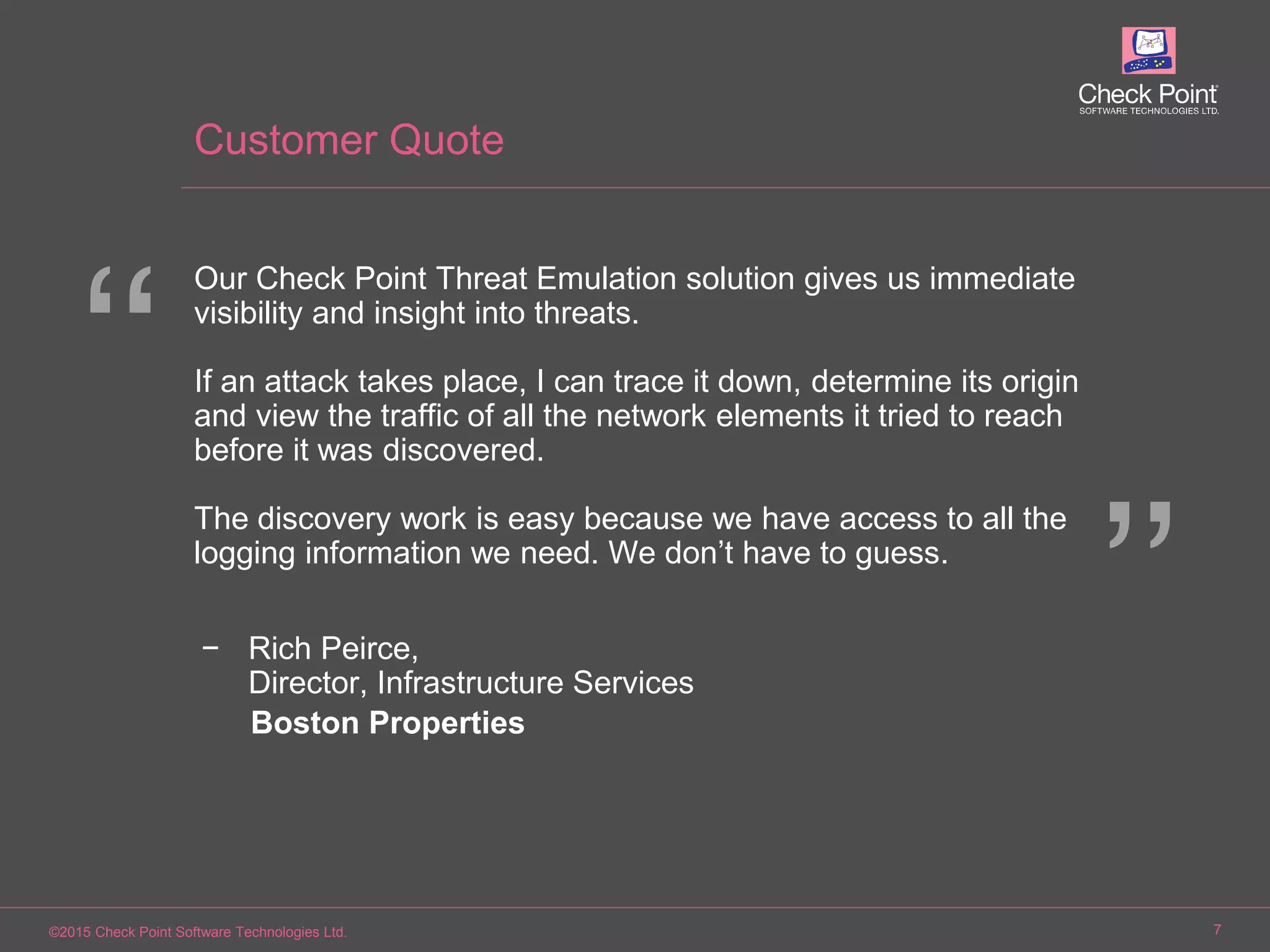 Check point sandblast threat-emulation-customer-success-presentation | PPTX