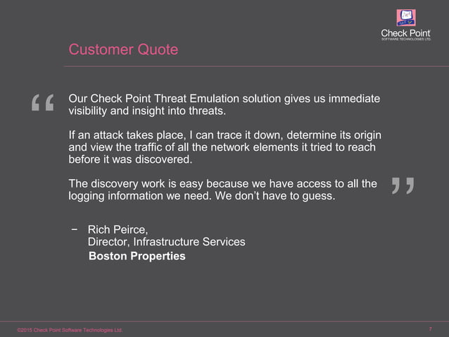 Check point sandblast threat-emulation-customer-success-presentation | PPTX