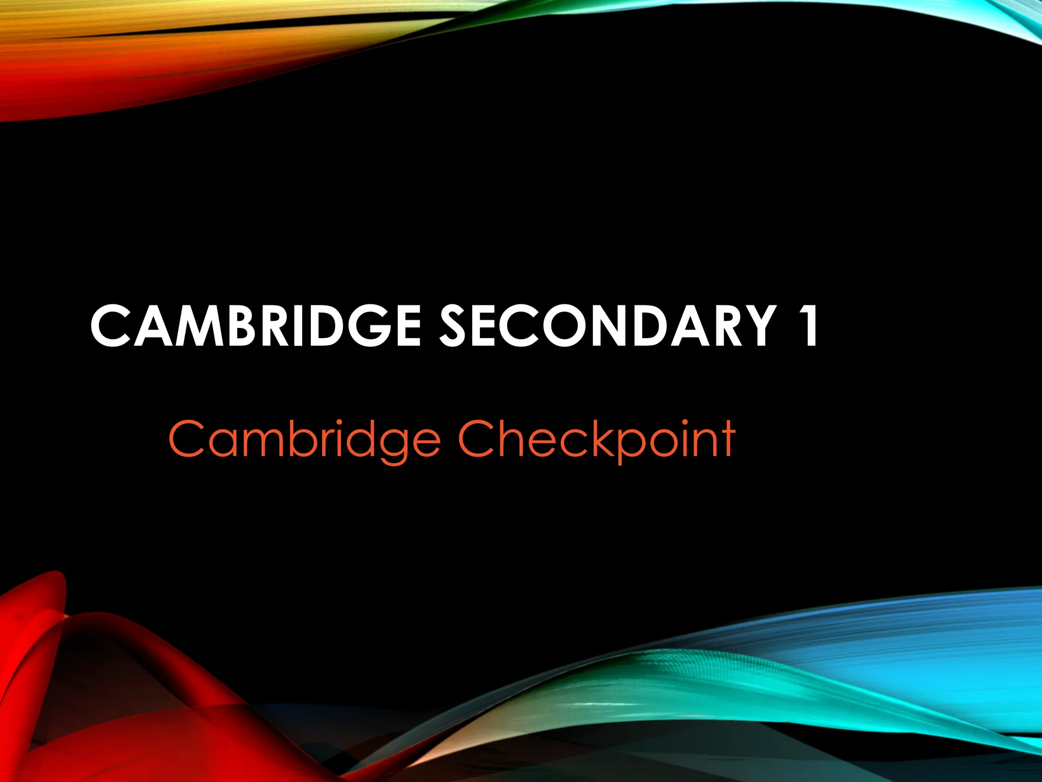 Checkpoint Secondary Examination Dates for school.pptx