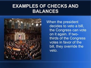 Checks And Balances Examples