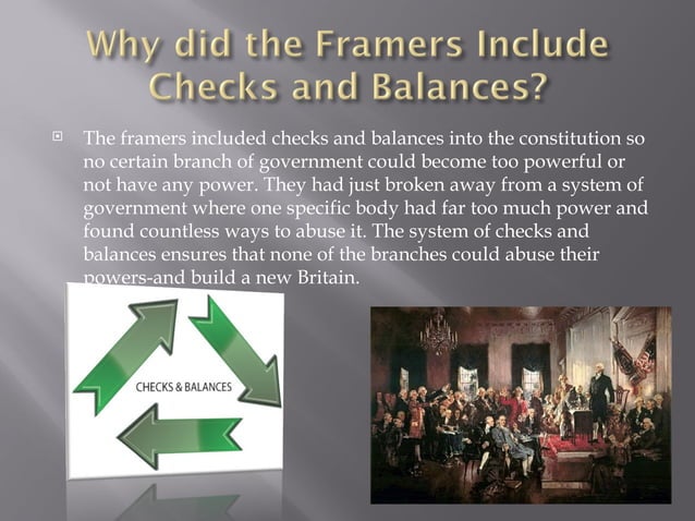 Checks and balances 2 | PPT