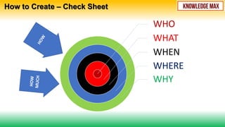 Check sheets 7 tools of quality | PPTX