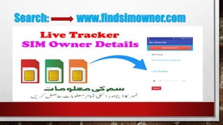 How to check sim owner details online 2024 | PPTX | Technology & Computing