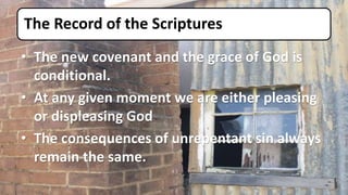 Checks to Unconditional Covenants 6 | PPT