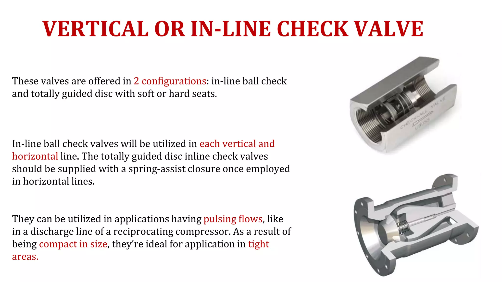 Types of check valves (Non Return Valve .pptx