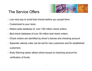 Check Verification | PPT