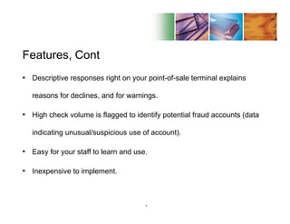 Check Verification | PPT