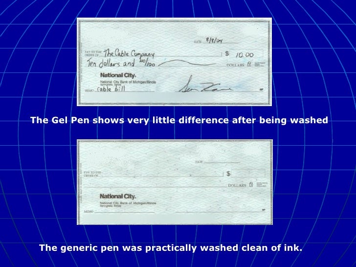 Check wash & i.d. theft