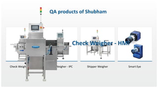 Check weigher hmi - shubham automation | PPTX
