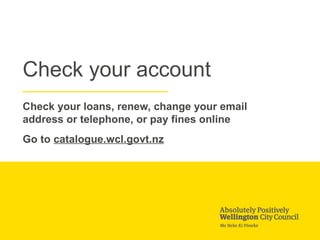 Check your account | PPT