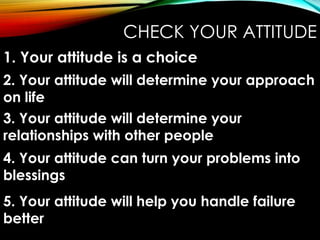 Check Your Attitude | PPTX