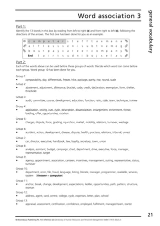 Check Your English Vocabulary For Human Resources | PDF