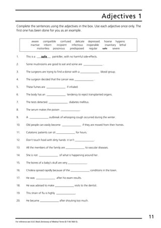 Check your english_vocabulary_for_medicine | PDF