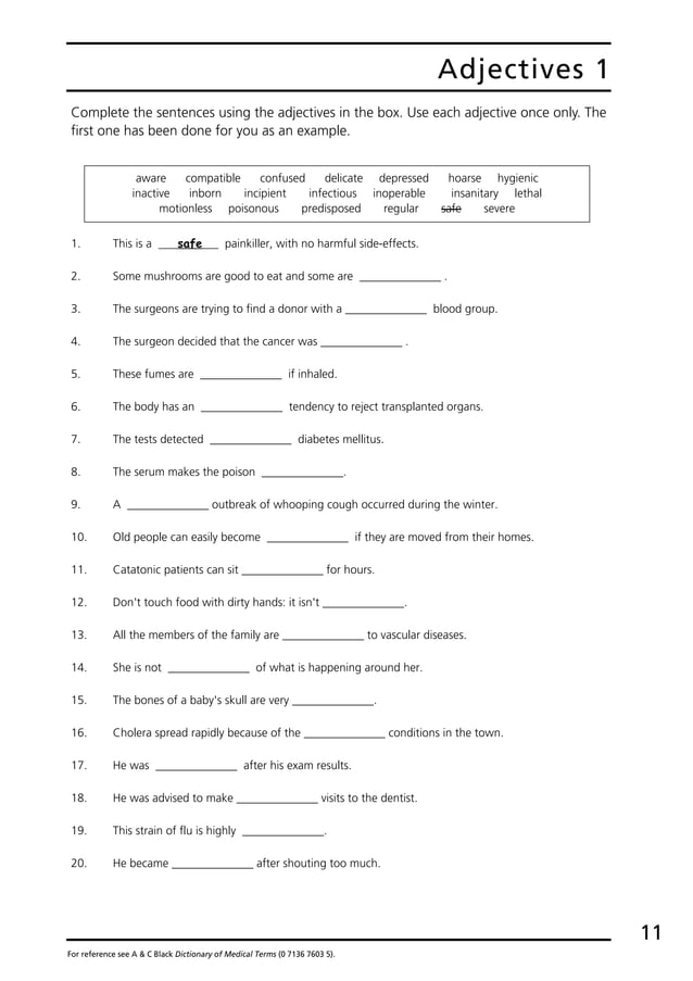 Check your english_vocabulary_for_medicine | PDF