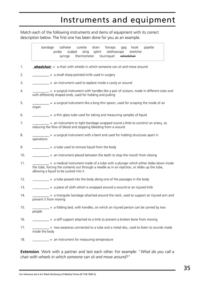 Check your english_vocabulary_for_medicine | PDF