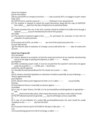 Check your progress module a | PDF