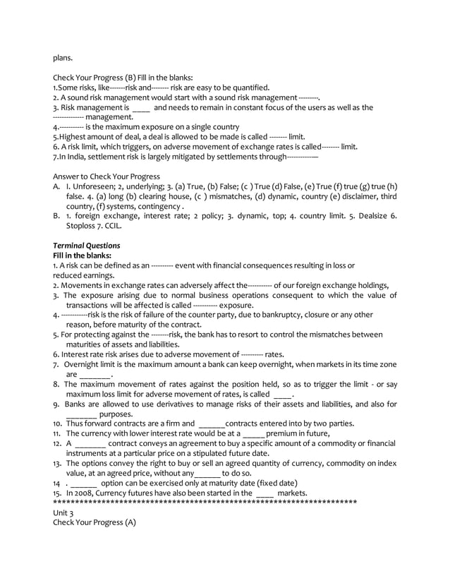 Check your progress module a | PDF