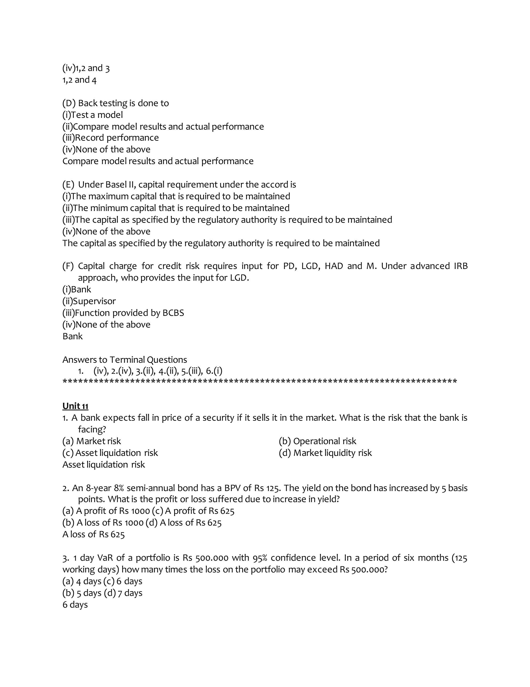 Check your progress module b risk management | PDF