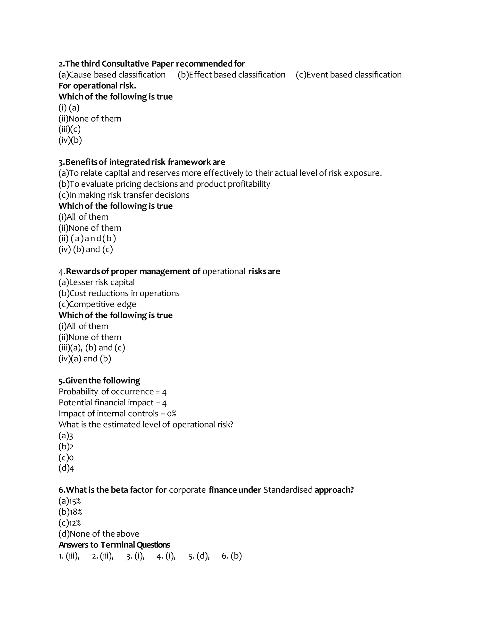 Check your progress module b risk management | PDF