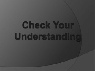 Check your understanding | PPTX