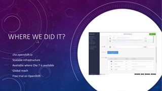 CheConf18.2 Swapping IDEs in Eclipse Che 7 | PPT