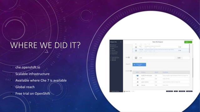 CheConf18.2 Swapping IDEs in Eclipse Che 7 | PPT