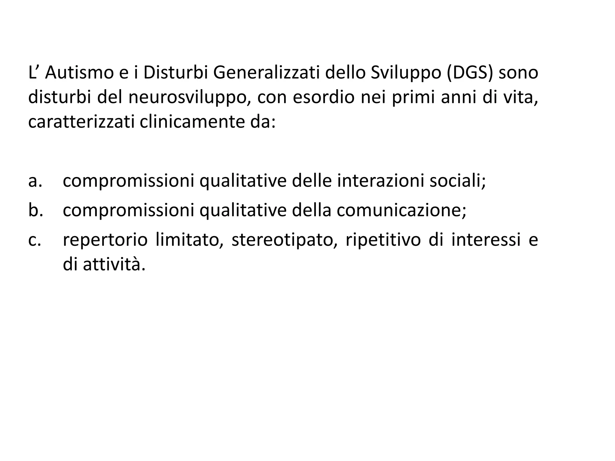 Disturbi dello Spettro Autistico | PDF