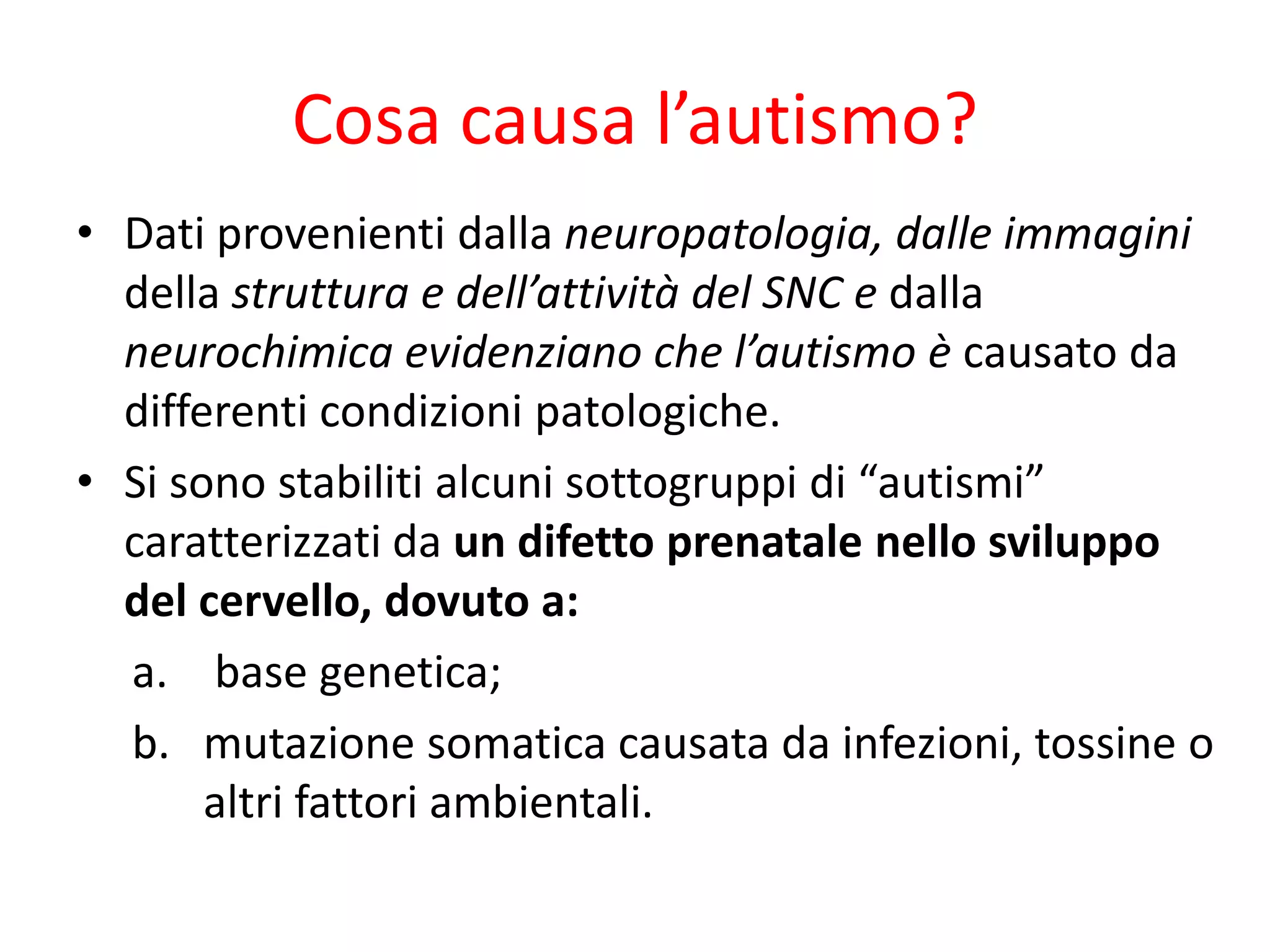 Disturbi dello Spettro Autistico | PDF
