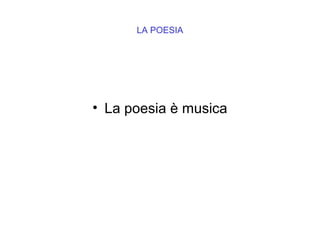 Che cos'è la poesia | PPT
