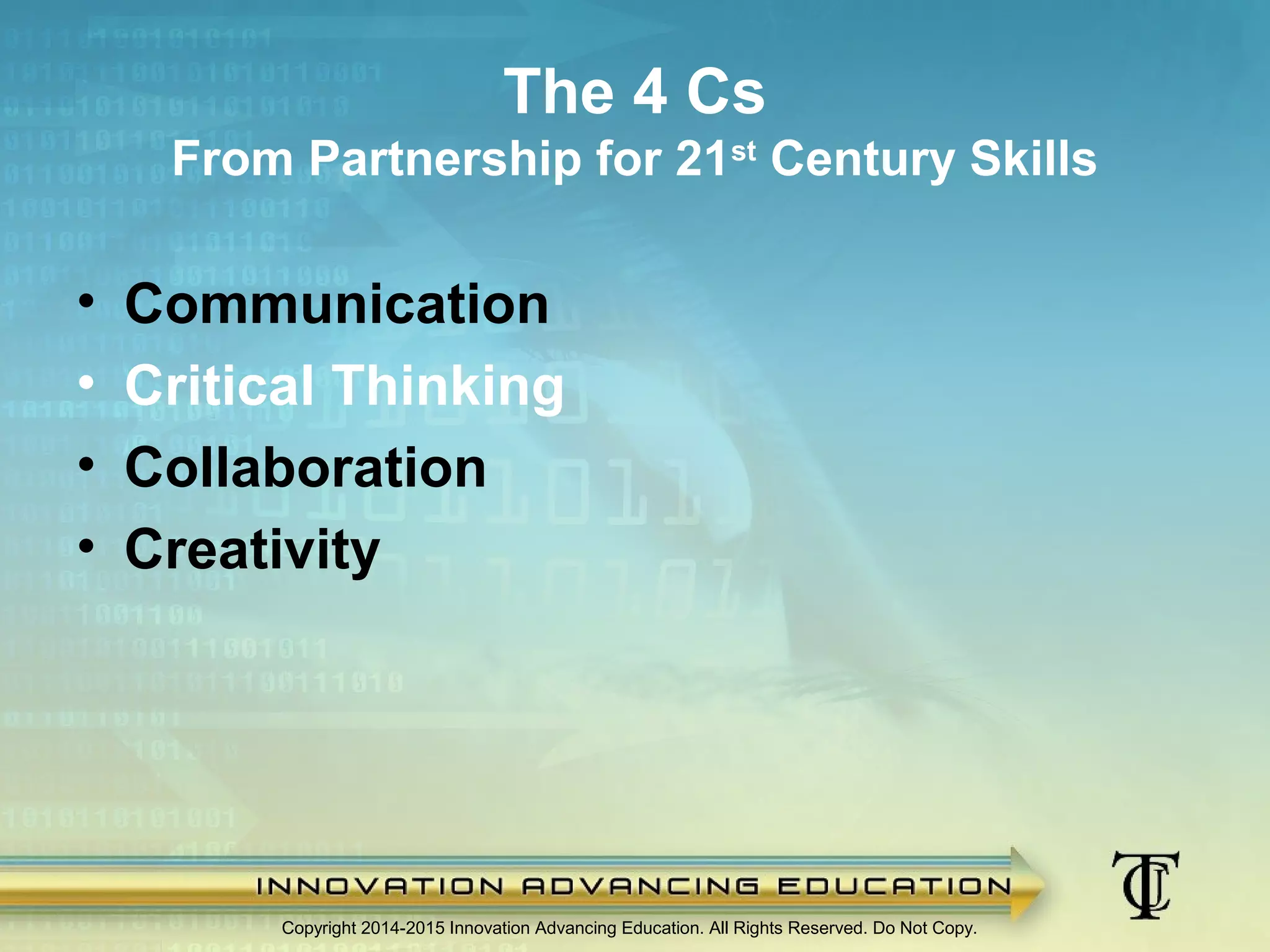 Introducing the 4 C's | PPT