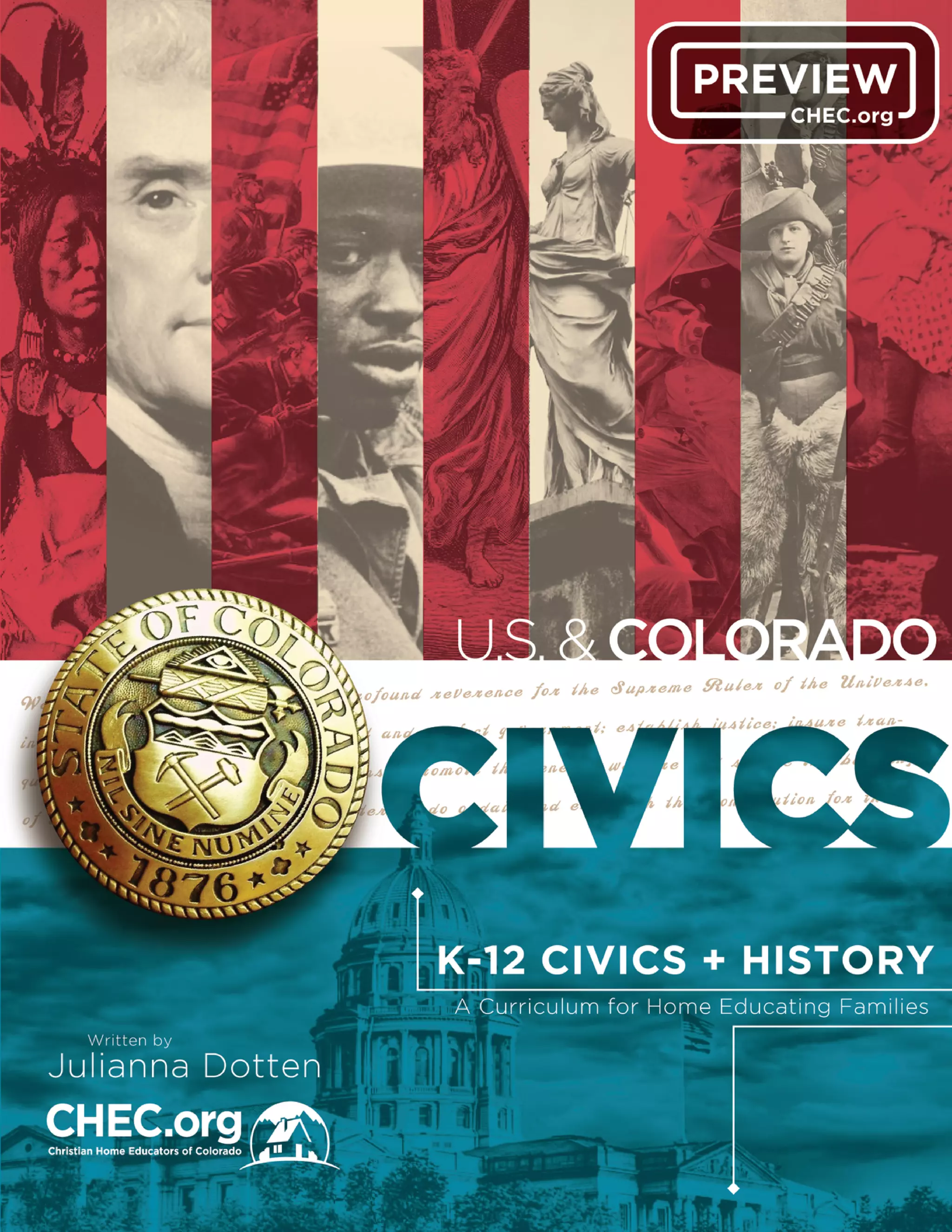 Old - US and Colorado Civics Homeschool Curriculum preview | PDF