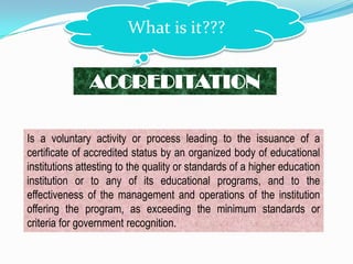 Ched accreditation report | PPTX