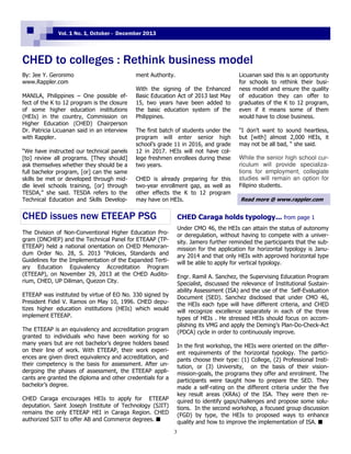 CHED Caraga Post 2013 October to December Newsletter | PDF