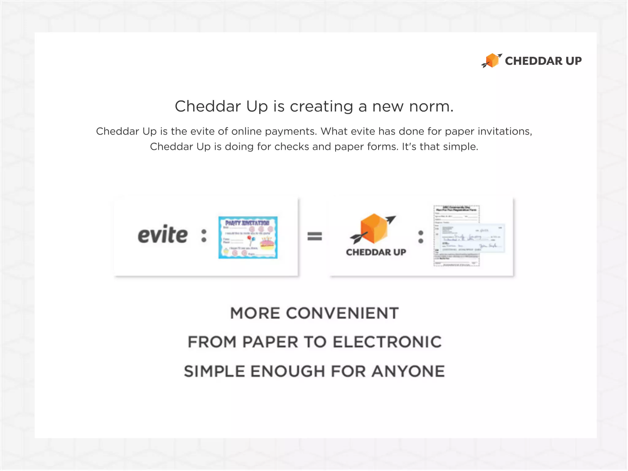 Cheddar up overview | PDF