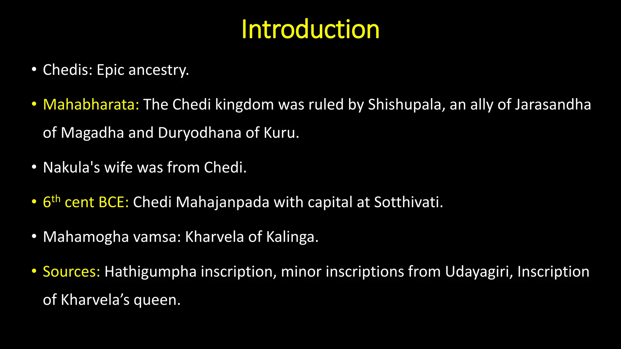 chedi dynasty and kharvela of kalinga, Odisa | PDF