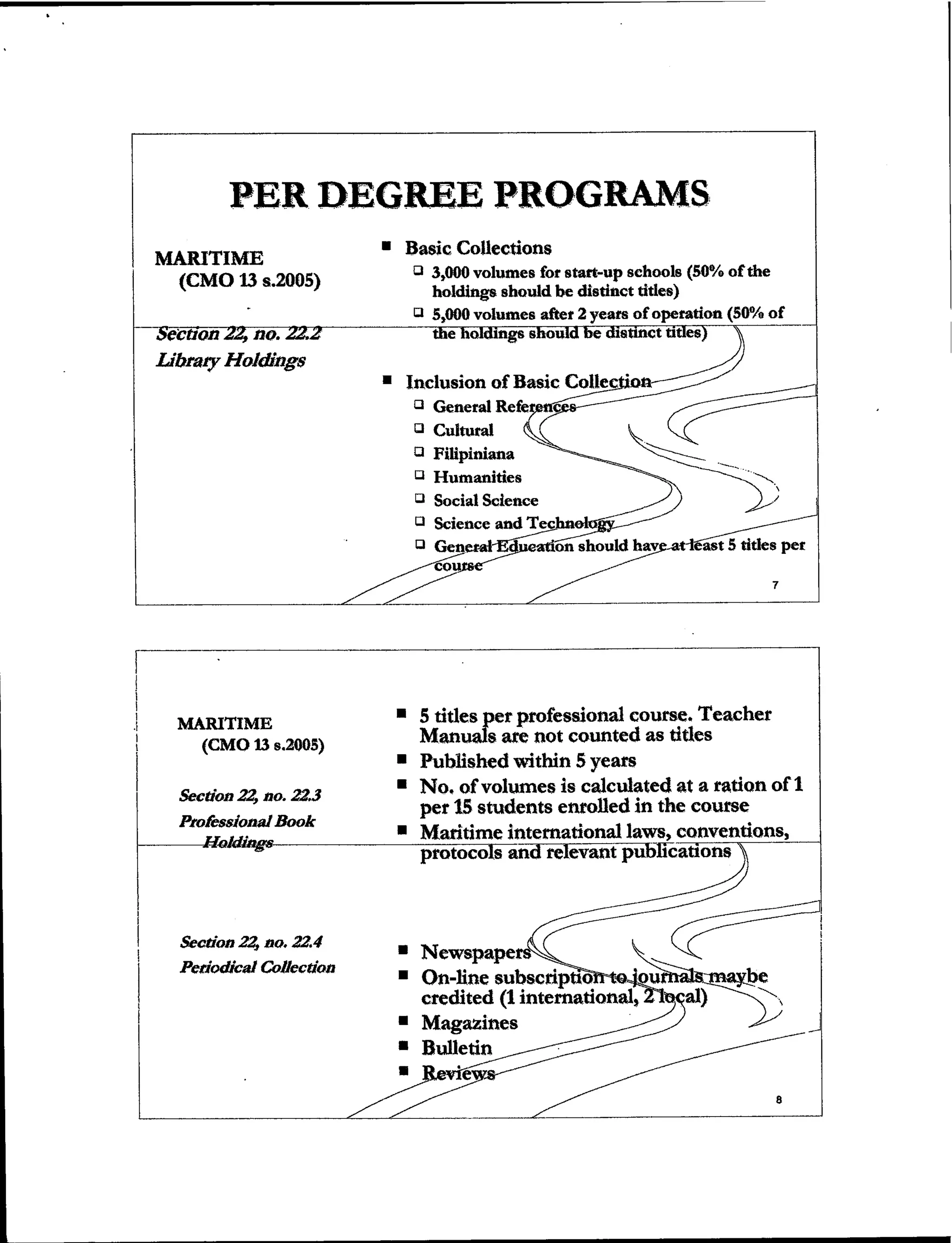 Library Standards: CHED Policies and Guidelines on Book Holdings | PDF