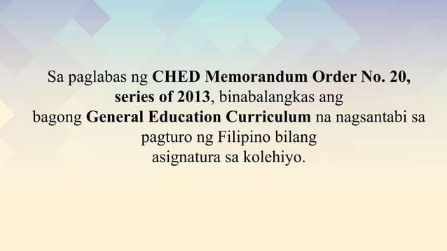 Ched memorandum order no. 20 series of 2013 | PPTX