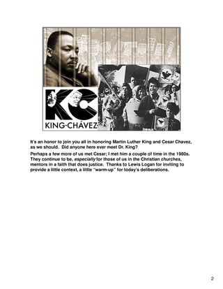 Ched myers' presentation, king chavez clue, 1-15 (1) | PDF