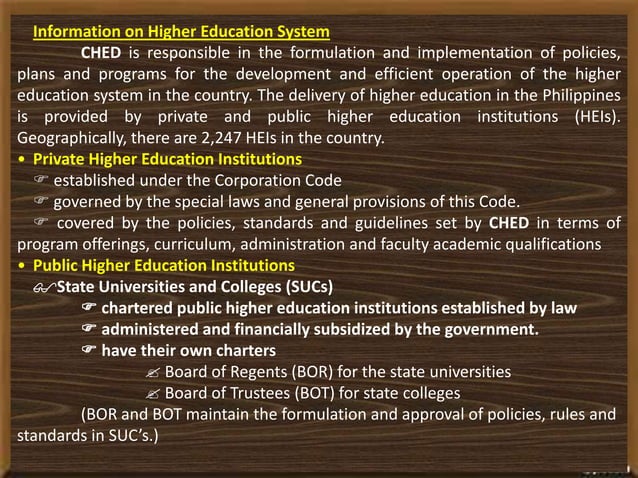 Ched ppt report | PPTX | Professional School | Postgraduate Education