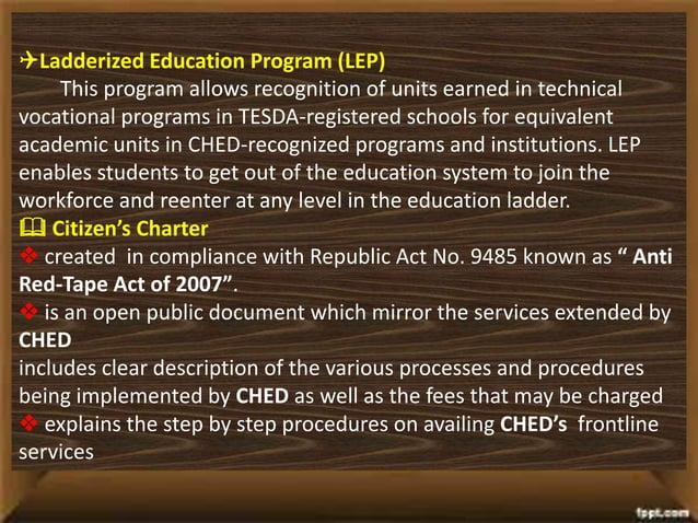 Ched ppt report | PPTX | Professional School | Postgraduate Education