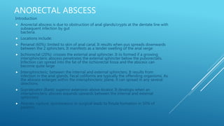 examination of the fistula | PPTX