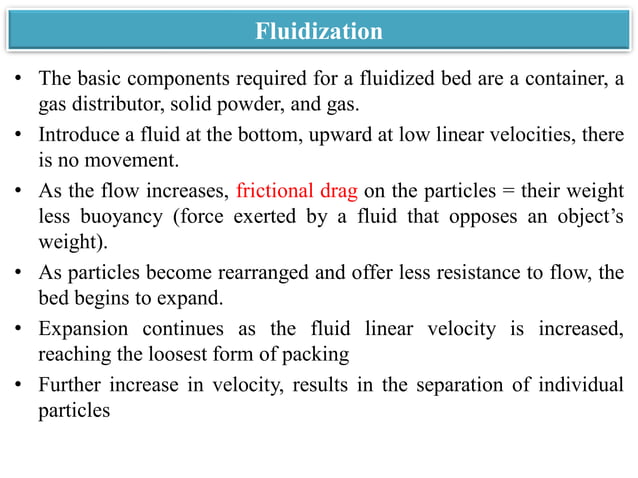 CHEE 220 Lecture Fluidization unit ops.pdf | Chemistry | Science