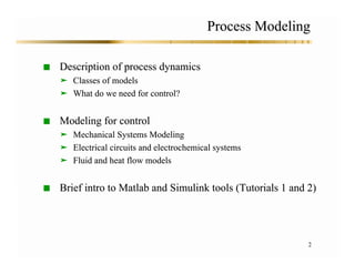 Comprehensive Guide to Dynamic Process Modeling and Control Systems | PDF