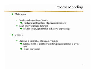 Comprehensive Guide to Dynamic Process Modeling and Control Systems | PDF