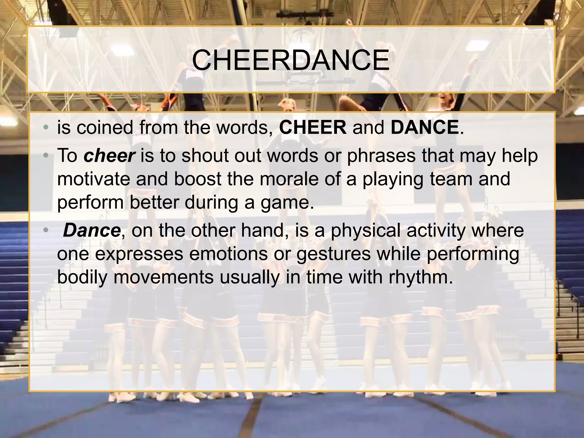 Cheerdance | PPTX