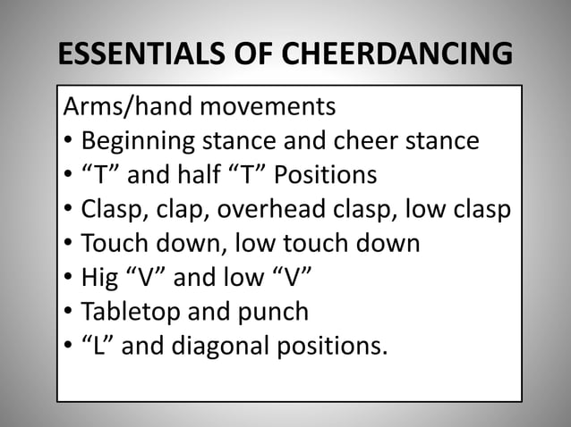 Cheerdance | PPTX | Cheerleading | Sports
