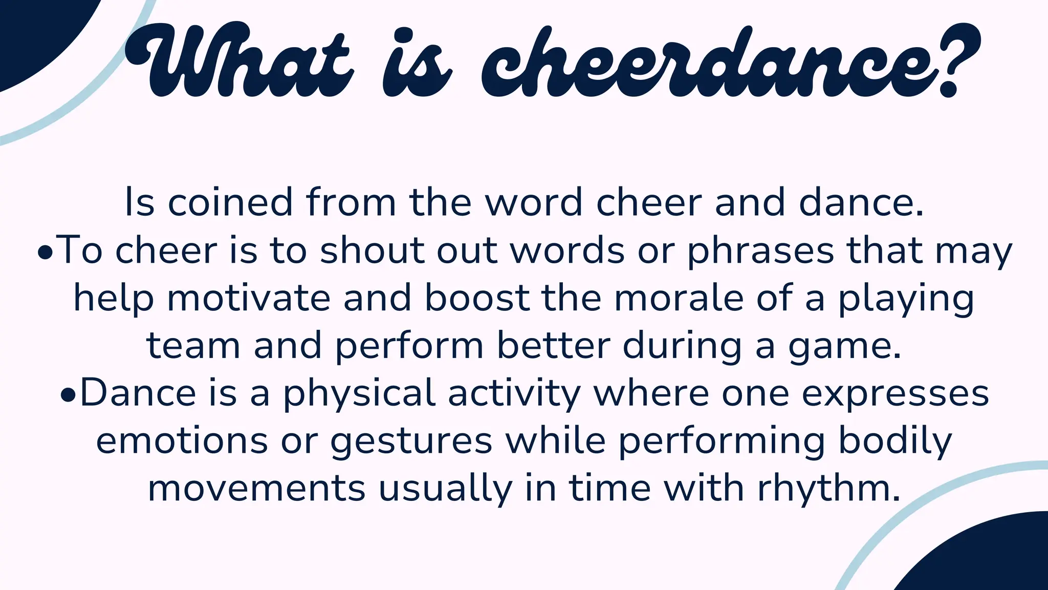 History of cheerdance where it began and performed first | PDF