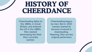 History of cheerdance where it began and performed first | PDF