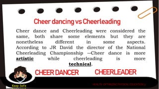 cheer DANCE HOPE 3, the different basic steps of cheer dance | PPTX