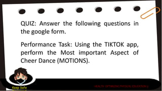 cheer DANCE HOPE 3, the different basic steps of cheer dance | PPTX
